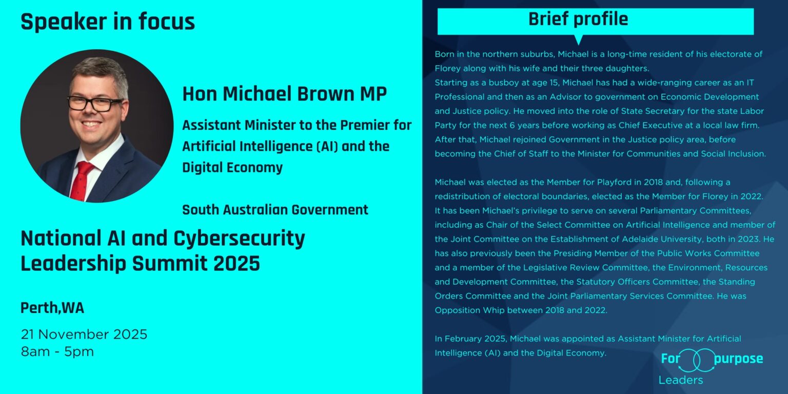 Speaker Announcement: Michael Brown | National AI & Cybersecurity ...