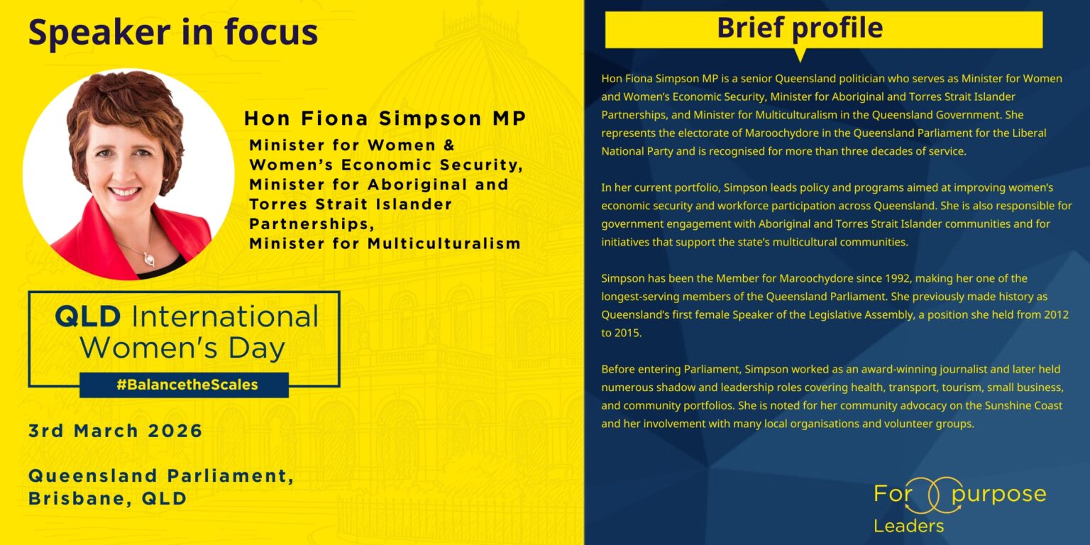Hon Fiona Simpson MP|QLD International Women’s Day – Parliamentary ...